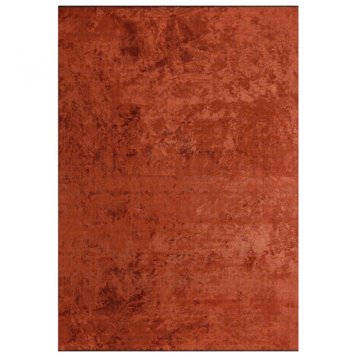 Plain Area Rug Glam Velvet 71431/824 Orange - Superdecor