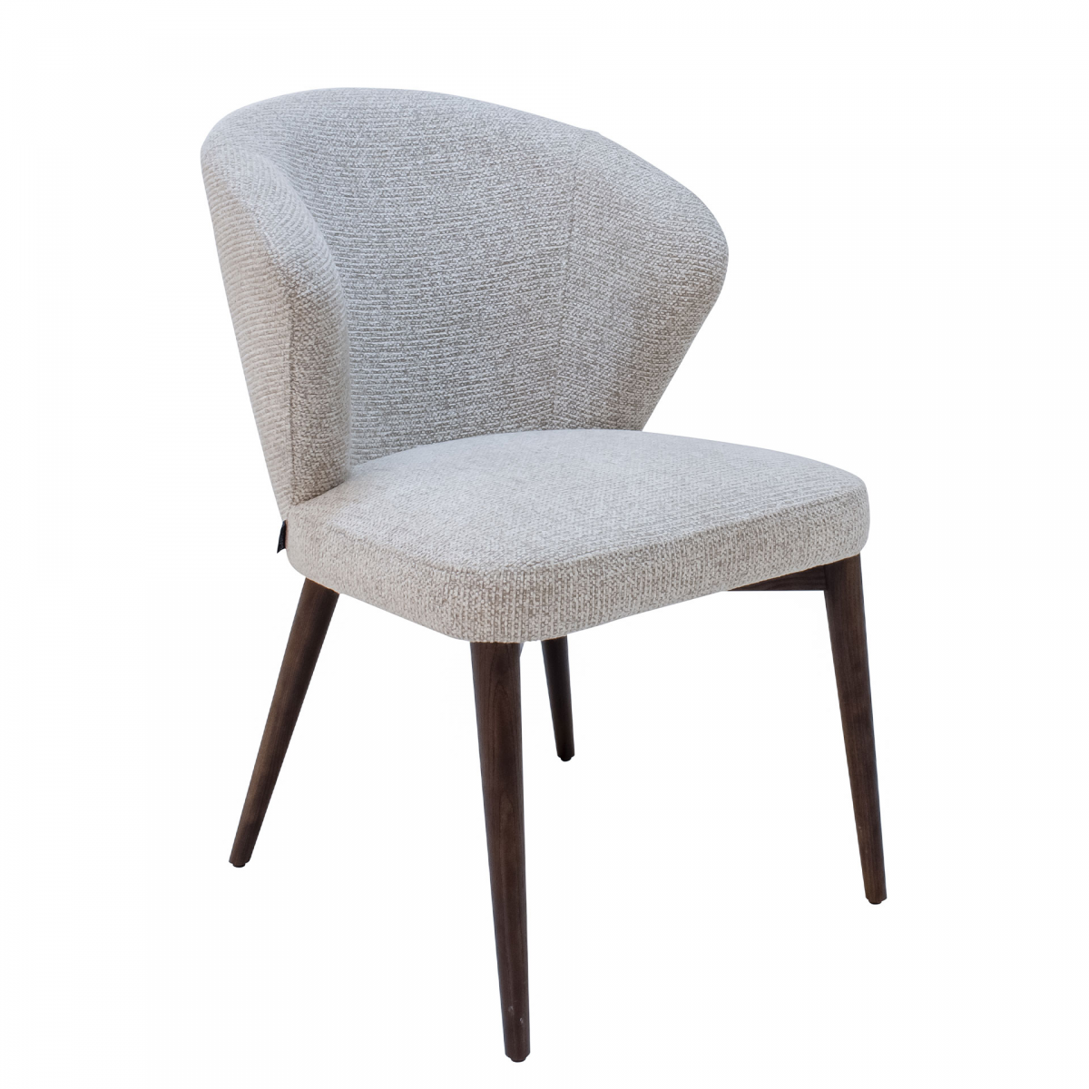 Annecy chair beige chenille fabric and solid ash wood frame - Superdecor