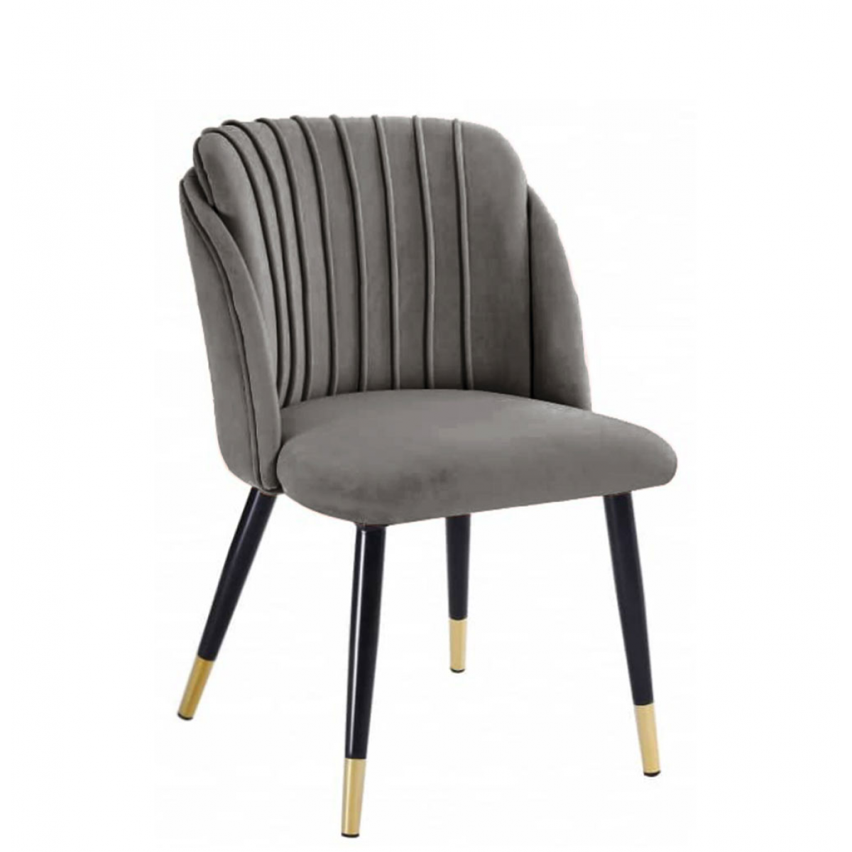 Velvety Dining Chair Versailles Gray | Superdecor