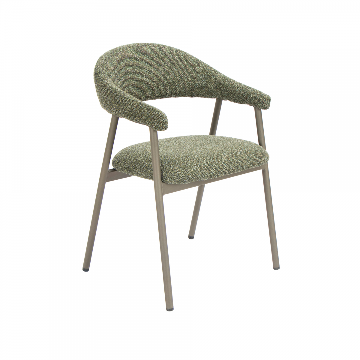 Euron Fabric Dining Chair Green - Pack 4 - Superdecor